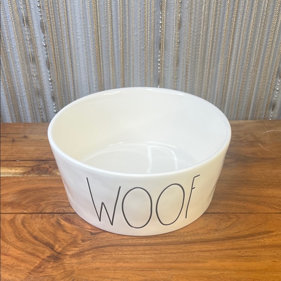 Rae Dunn | Dog | Rae Dunn Large 8inch White Dog Bowl Woof | Poshmark